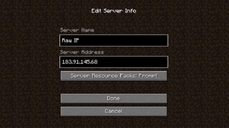How to change Minecraft server IP? - Godlike