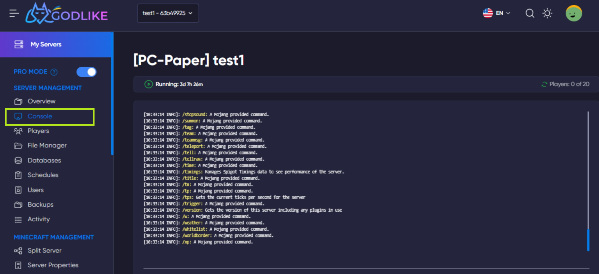 How to Enable Minecraft Commands on Server? - Godlike