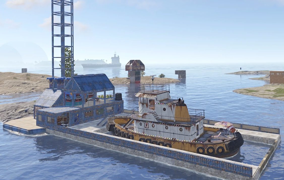 Rust Tugboat: How to Get, Use, and Build a Sea Base - Godlike