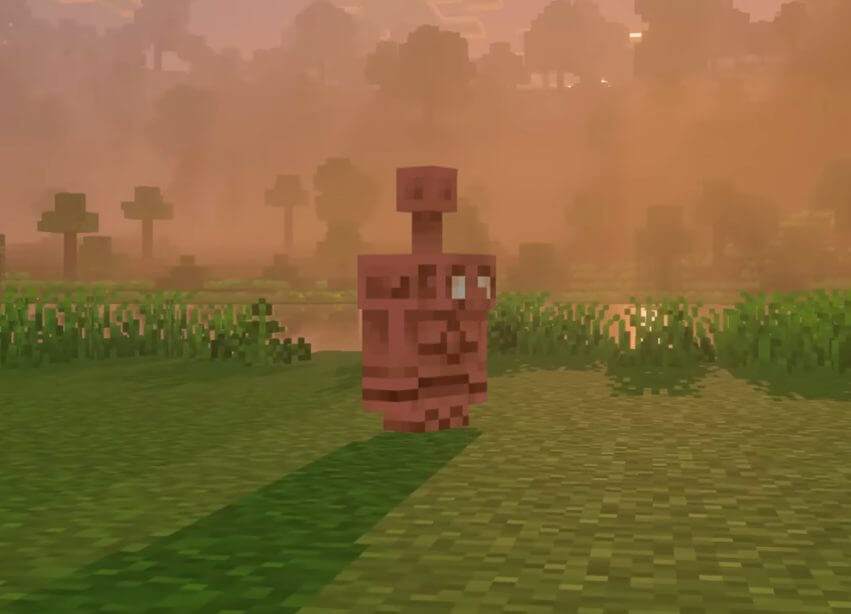 Minecraft Istantanea di aggiornamento sul rame 25w31a: Golem di rame