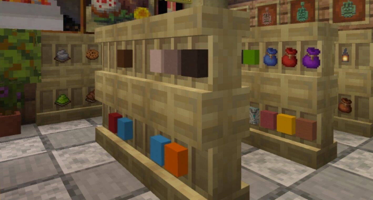 Minecraft Shelves Guide: Recipe, Storage, Powered Loadouts - Godlike