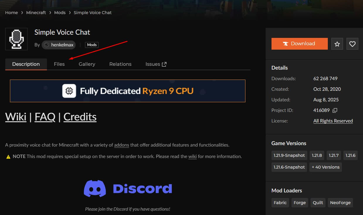 How to Install Simple Voice Chat on a Minecraft Server - Godlike